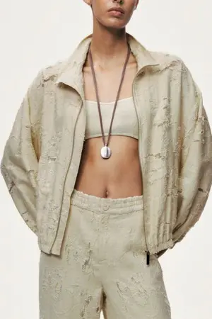 NOCTURNE Jacquard Bomber Jacket