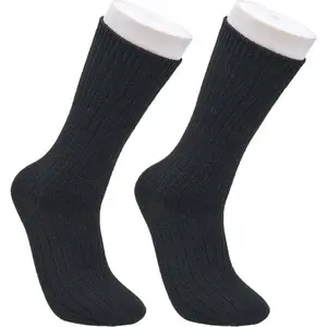 French Connection Cashmere Flat Crew Sock 2-pack Black