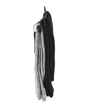 French Connection Cashmere Flat Crew Sock 2-pack - Grey Black