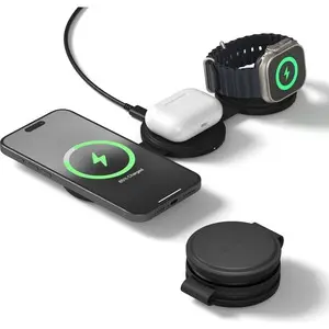 SATECHI Onthego 3 In 1 Charger - Black