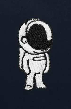 DALIX Astronaut Embroidered Lightweight Jersey Tank - Navy Blue