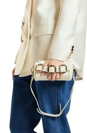 Cynthia Rowley Mini Drum Bag - White