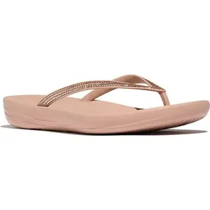 Fitflop Iqushion Sparkle Flip-flops - Classic Beige