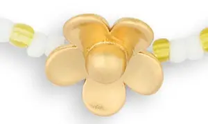 Marc Jacobs Daisy Beaded Slider Bracelet - Gold/yellow