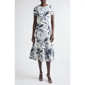 Oscar De La Renta Paneled Day Dresses