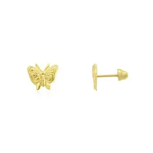 THE LOVERY FINE JEWELRY Butterfly Stud Earrings - Gold