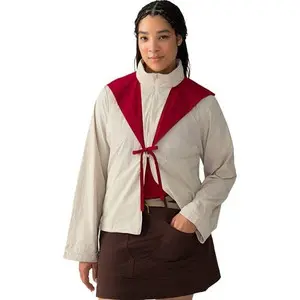 HIKERKIND Packable Windbreaker With Adjustable Tie And Zipper Closure