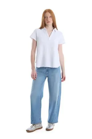 Wilt Short Sleeve Polo With Chest Pocket - White