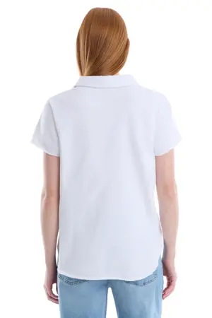 Wilt Short Sleeve Polo With Chest Pocket - White