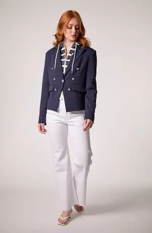 BLUE REVIVAL Kasey Hooded Blazer