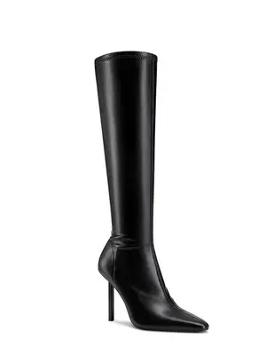 FEMME Whistler Knee-high Stretch Boot With Metal-plated Heel