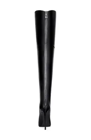 Femme La Scorpio Pointed Toe Thigh High Stiletto Boots