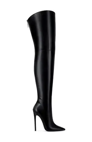 Femme La Scorpio Pointed Toe Thigh High Stiletto Boots
