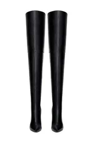 Femme La Scorpio Pointed Toe Thigh High Stiletto Boots
