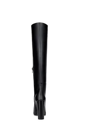 FEMME Paris Knee-high Zip Up Pointed Toe High Heel Boots