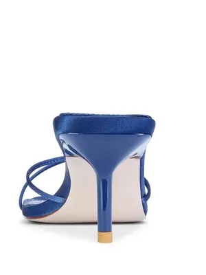FEMME Maeve Satin Mule - Midnight Blue