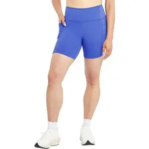 OISELLE Pockito 6-inch High-rise Compression Shorts - Blue Rapids