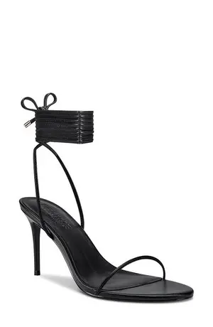 Femme La Barely There Ankle Wrap Stiletto Sandals