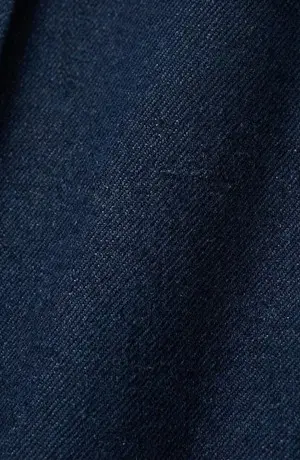 MODENAIRE Sleeveless Denim Mini Dress With Pleated Hem