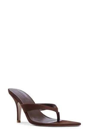 Femme La Femme Tokyo Thong Stiletto Sandal - Brown