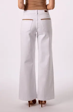 BLUE REVIVAL Sadie Mid Rise Wide Leg Jeans