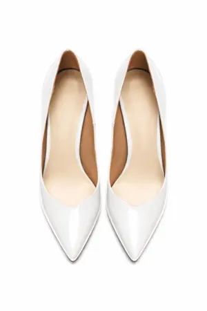 FEMME Rum Pump Stiletto Heels - Salt