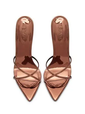 FEMME Donatella Mule Stiletto Heel - Glazed Choco