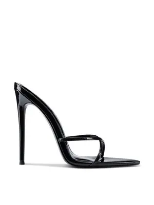 Femme La Femme Donatella Mule Stiletto Heel - Noir