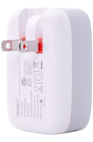 VENTEV 27w Dual Usb-c And Usb-a Wall Charger