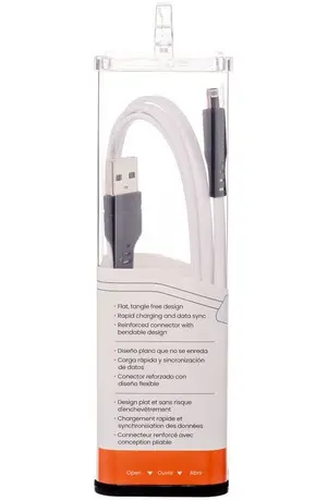 VENTEV Flat Usb-a To Apple Lightning High Speed Tangle-free 3 Foot Cable