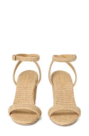 LOEFFLER RANDALL Gavi Raffia Wedge Sandals
