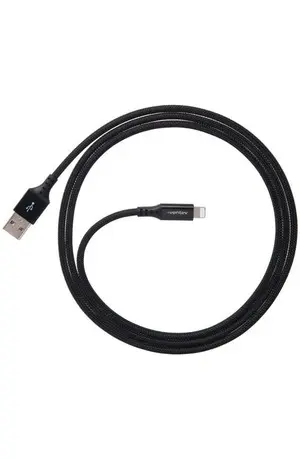 VENTEV Alloy Usb-a To Apple Lightning High Speed Ultradurable 4 Foot Cable - Black