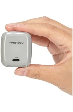 VENTEV 45w Ultrafast Usb-c Universal Gan Mini Wall Charger And 240w Usb-c To Usb-c Cable