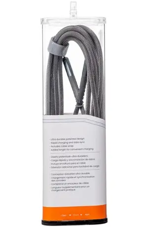 VENTEV Alloy Usb-c To Apple Lightning High Speed Ultradurable 10 Foot Cable - Grey