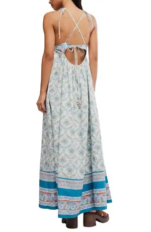 Free People Sorrento Stroll Printed Maxi Dress - Ivory Combo