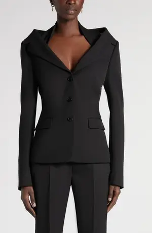 Alexander Mcqueen Notched Lapel Jackets For Women