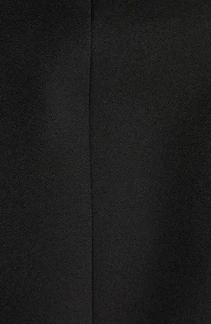 Alexander McQueen Off The Shoulder Wool Grain De Poudre Harness Jacket