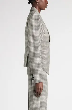 Alexander McQueen Houndstooth Wool Jacket