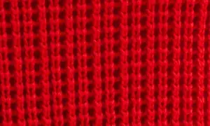 ALL IN FAVOR Knit Tank With 3d Flower Hem - Red