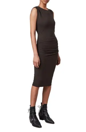 ALLSAINTS Rina Side Ruched Body-con Dress