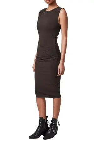 ALLSAINTS Rina Side Ruched Body-con Dress