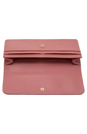 Mango Faux Leather Flap Wallet