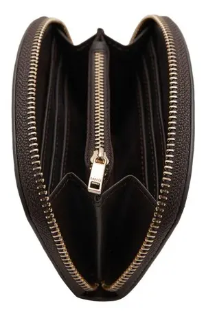 Mango Medium Zip Wallet - Chocolate
