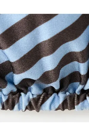 Mango Striped Triangle Bikini Top