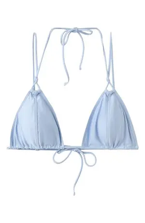 Mango Seamed Knotted Triangle Bikini Top