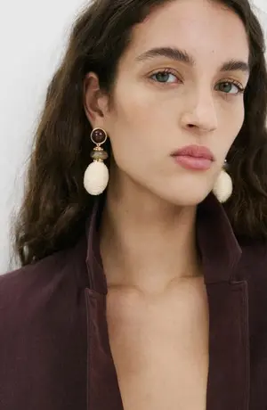 Mango Raffia Drop Earrings