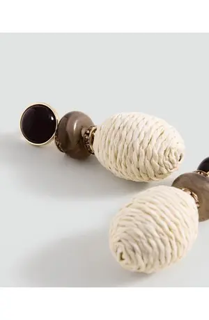 Mango Raffia Drop Earrings