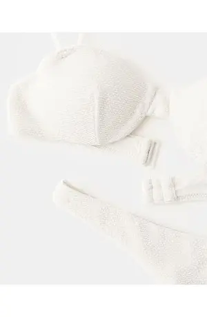 Mango Textured Brazilian Cut Bikini Bottoms