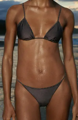 Mango Embellished Hipster Bikini Bottoms