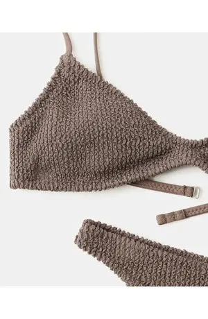 Mango Textured Bikini Bottoms - Light/pastel Brown